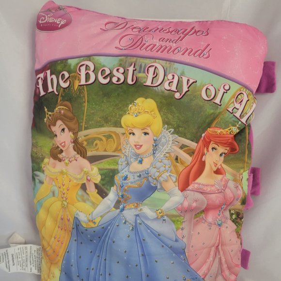 Disney | Accessories | Disney Princess 208 The Best Day Of All Pillow ...